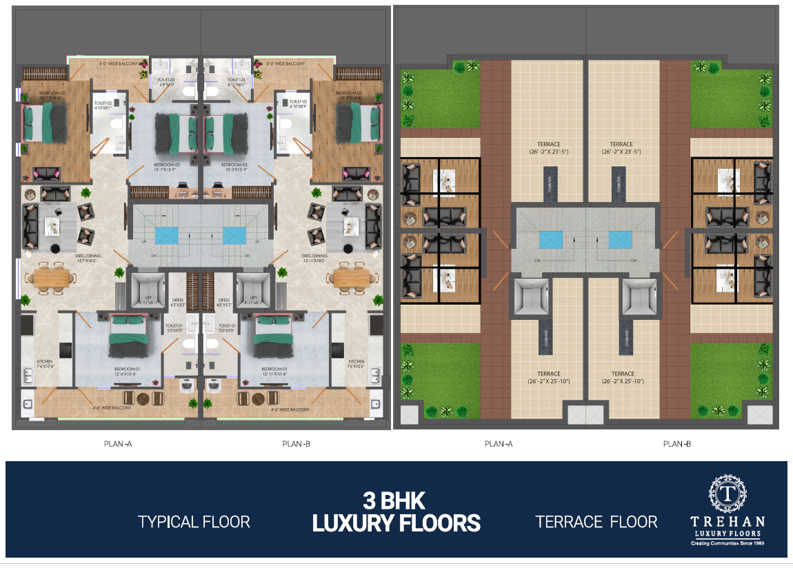 Trehan sector 71, One Good Earth Gurgaon Luxury floor @1.97 Cr*